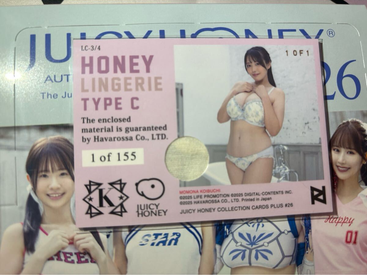 【樂淘letao】日本代購代標第一品牌－恋渕ももな 1of1 プリクラ付き AVC ジューシーハニー JUICY HONEY コレクションカード PLUS#26 HONEY LINGERIE 1枚限定