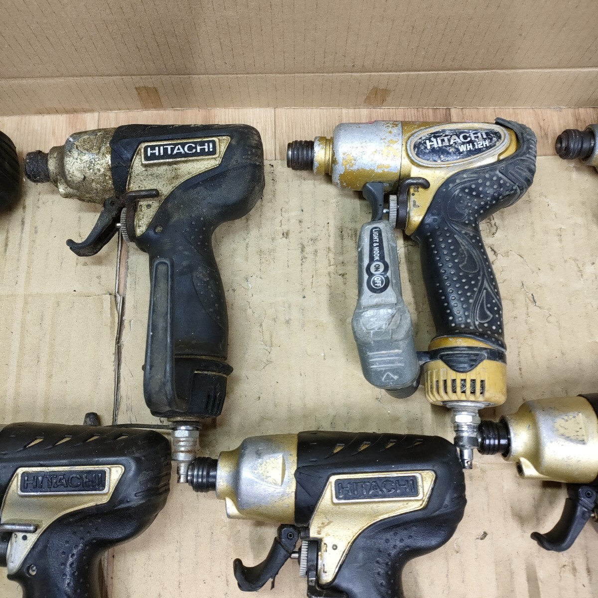 Yahoo!オークション - ユ11438 ジャンク品 日立工機 エアーインパクド...