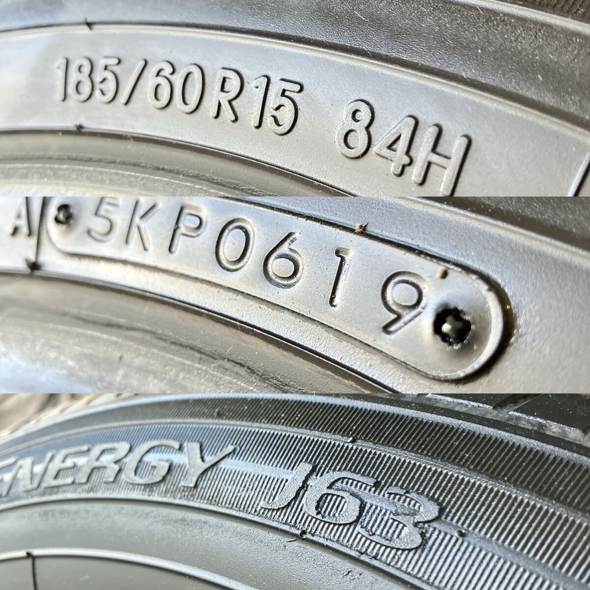 Yahoo!オークション - 185/60R15 4本／TOYO NANOENERGY J63 5分上〜6分...