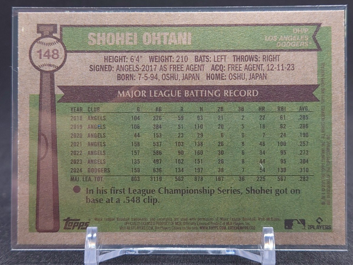 Yahoo!オークション - 大谷翔平 2025 Topps Heritage Baseball NL All-...