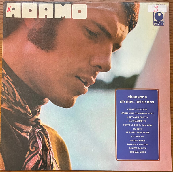 Yahoo!オークション - ベルギーLP Adamo Chansons De Mes Seize Ans 2M...