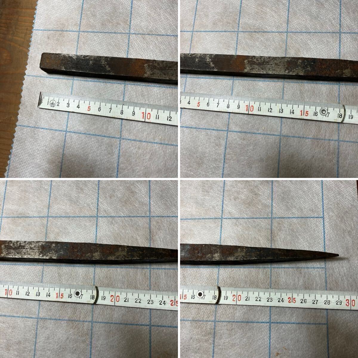 Yahoo!オークション - 古鉄 鍛鉄 釘 蔵 金物 28センチ 角釘 カクカク ...