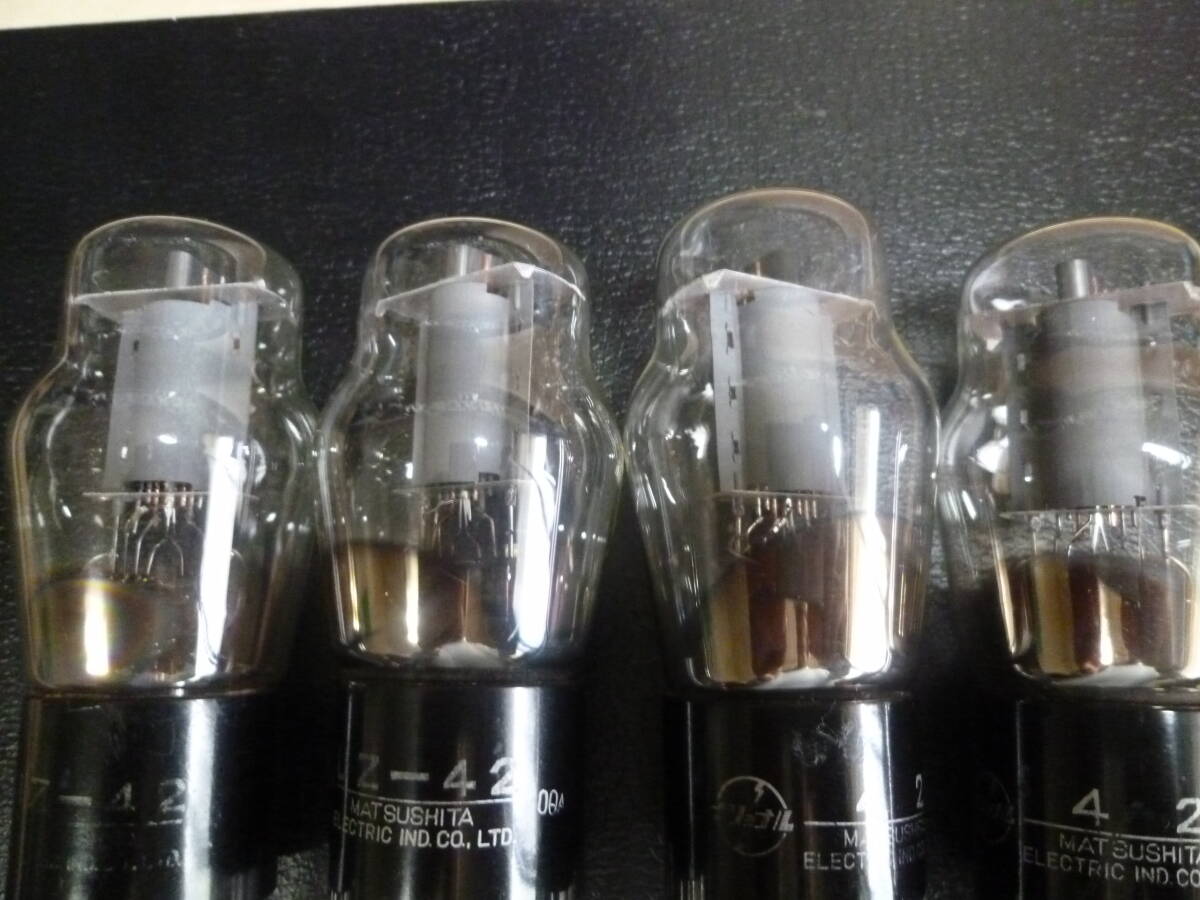 Yahoo!オークション - 松下電器産業 5極出力管 UZ-42 4本組 中古現状...