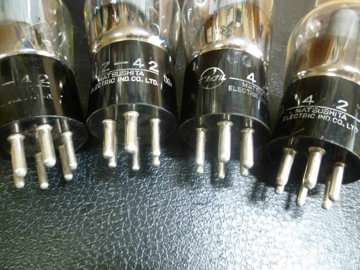 Yahoo!オークション - 松下電器産業 5極出力管 UZ-42 4本組 中古現状...