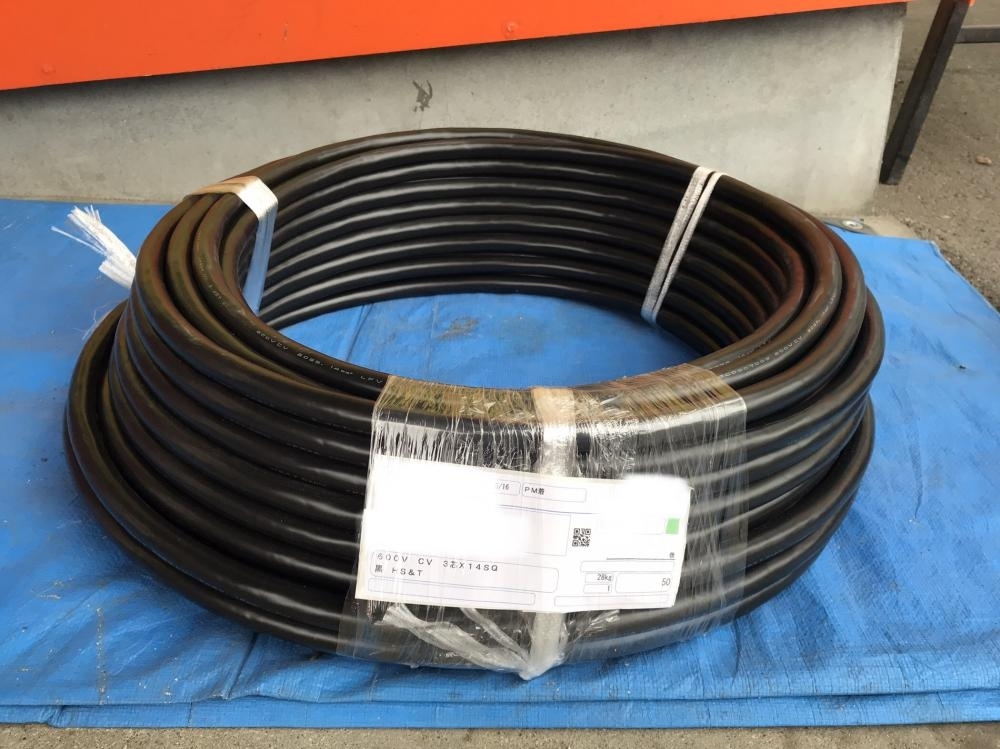 Yahoo!オークション - 013 未使用品 住電HSTケーブル CVケーブル 3×14...