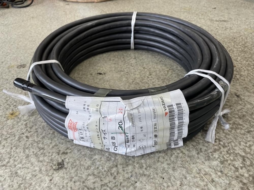 Yahoo!オークション - 014 未使用品 矢崎 yazaki CVケーブル 3×8 3C 8...