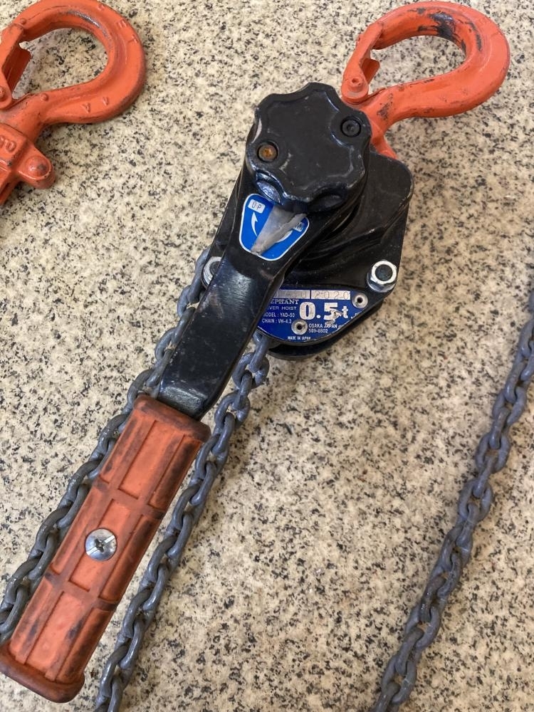 Yahoo!オークション - 025 おすすめ品 象印 レバーホイスト YAD-50 0.5...