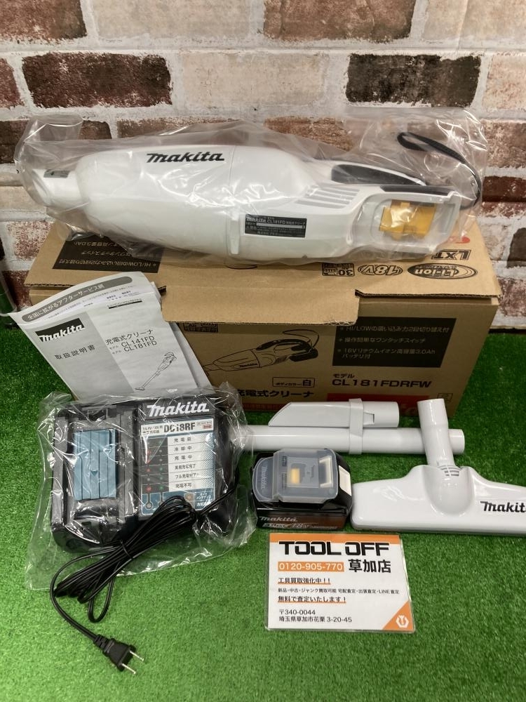 006 品 マキタ 充電式クリーナ CL181FDRFW(集塵（しゅうじん）機)｜売買されたオークション情報、yahooの商品情報をアーカイブ公開 - オークファン（aucfan.com）