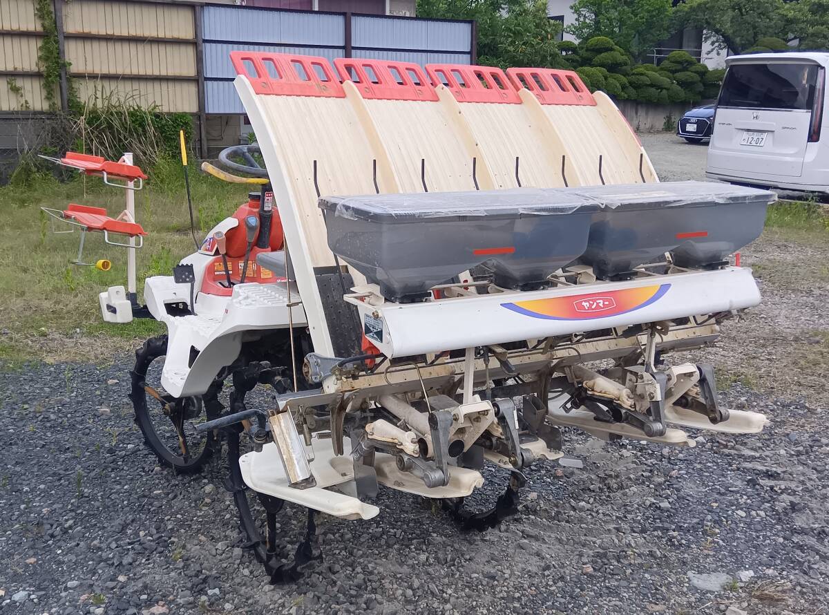 Yahoo!オークション - 山形発 YANMAR ヤンマー 田植機 Pe-1 4条植え ガ...