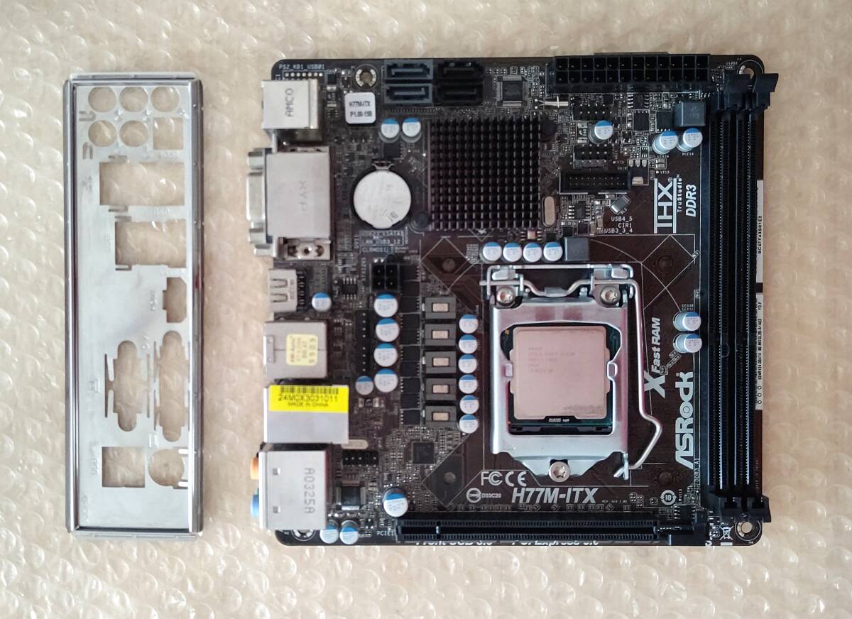 Yahoo!オークション - Asrock H77M-ITX i3-2100 LGA1155 ivy-bridge s...