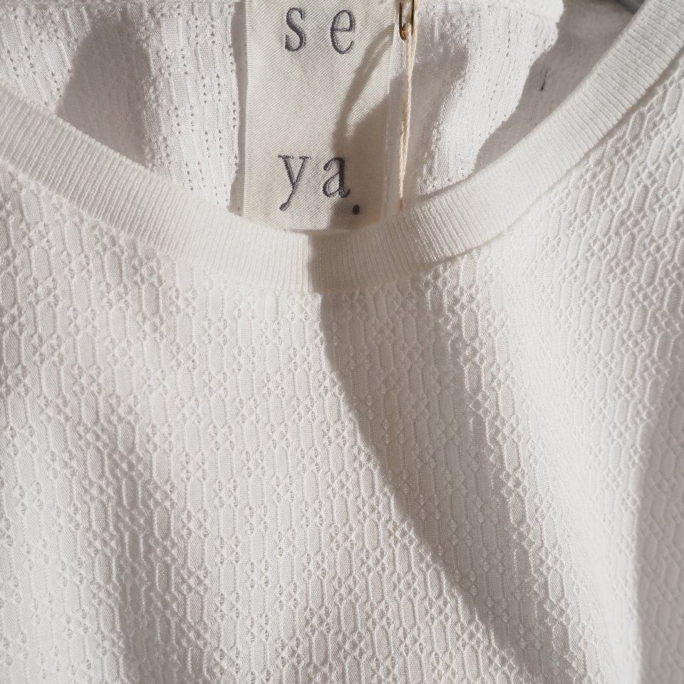 Yahoo!オークション - P8184P seya. セヤ 22SS T-DRESS シアー エンブ...