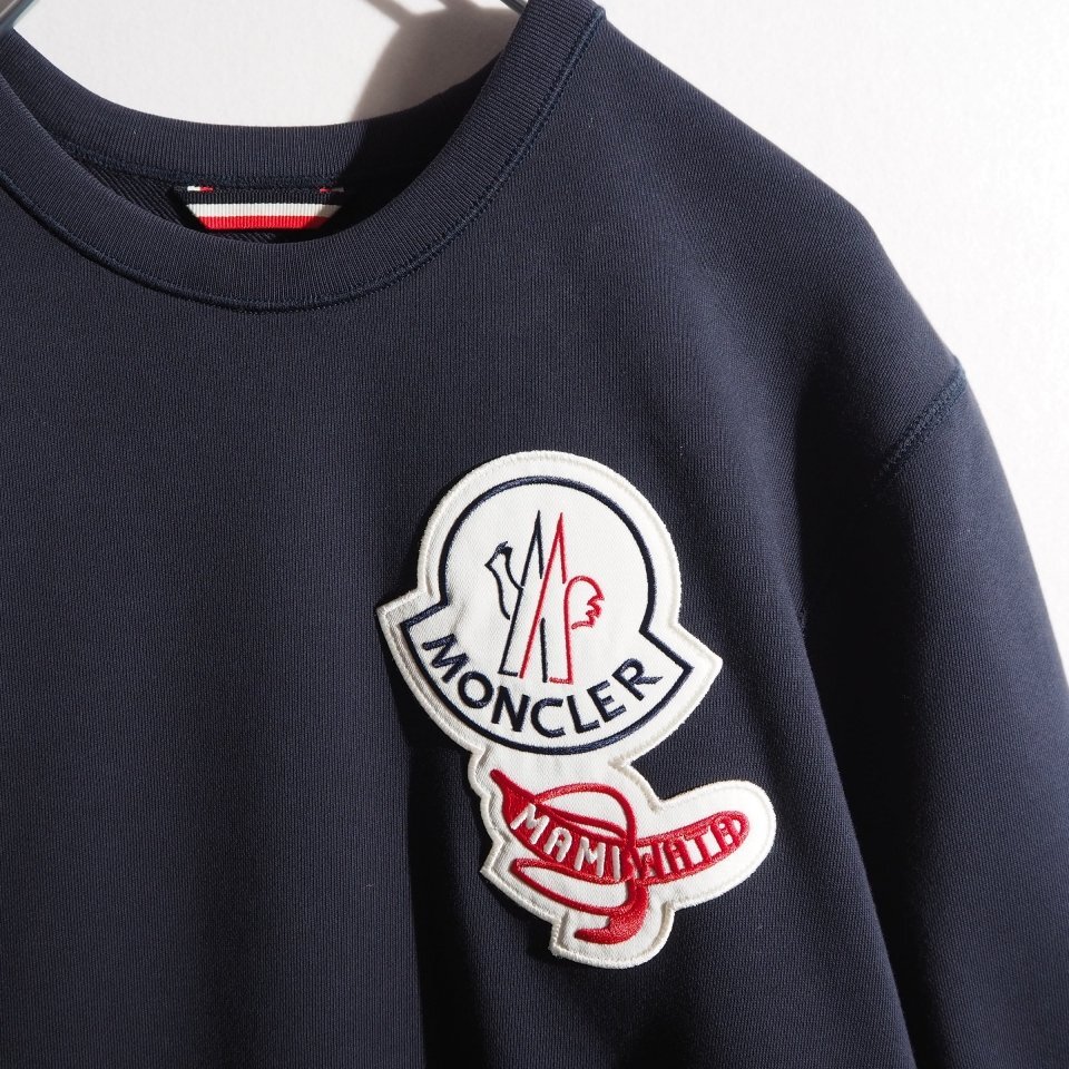 R0312P MONCLER GENIUS モンクレール ジーニアス 1952 MAMI WATA ロゴワッペン プルオーバー スウェット ネイビー L シーズンレス rb(その他)｜売買され ...
