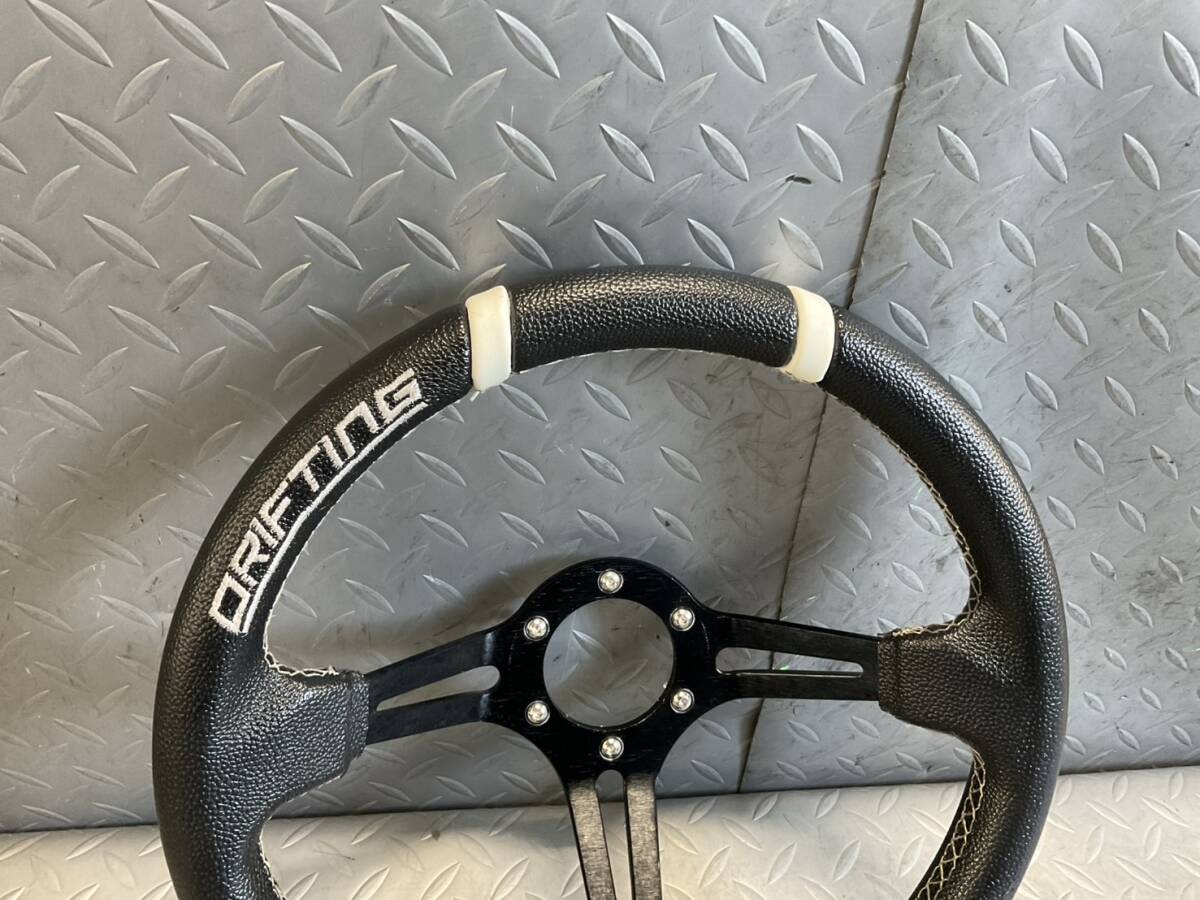 Yahoo!オークション - C69 ステアリングホイール DRIFTING レザー ホー...