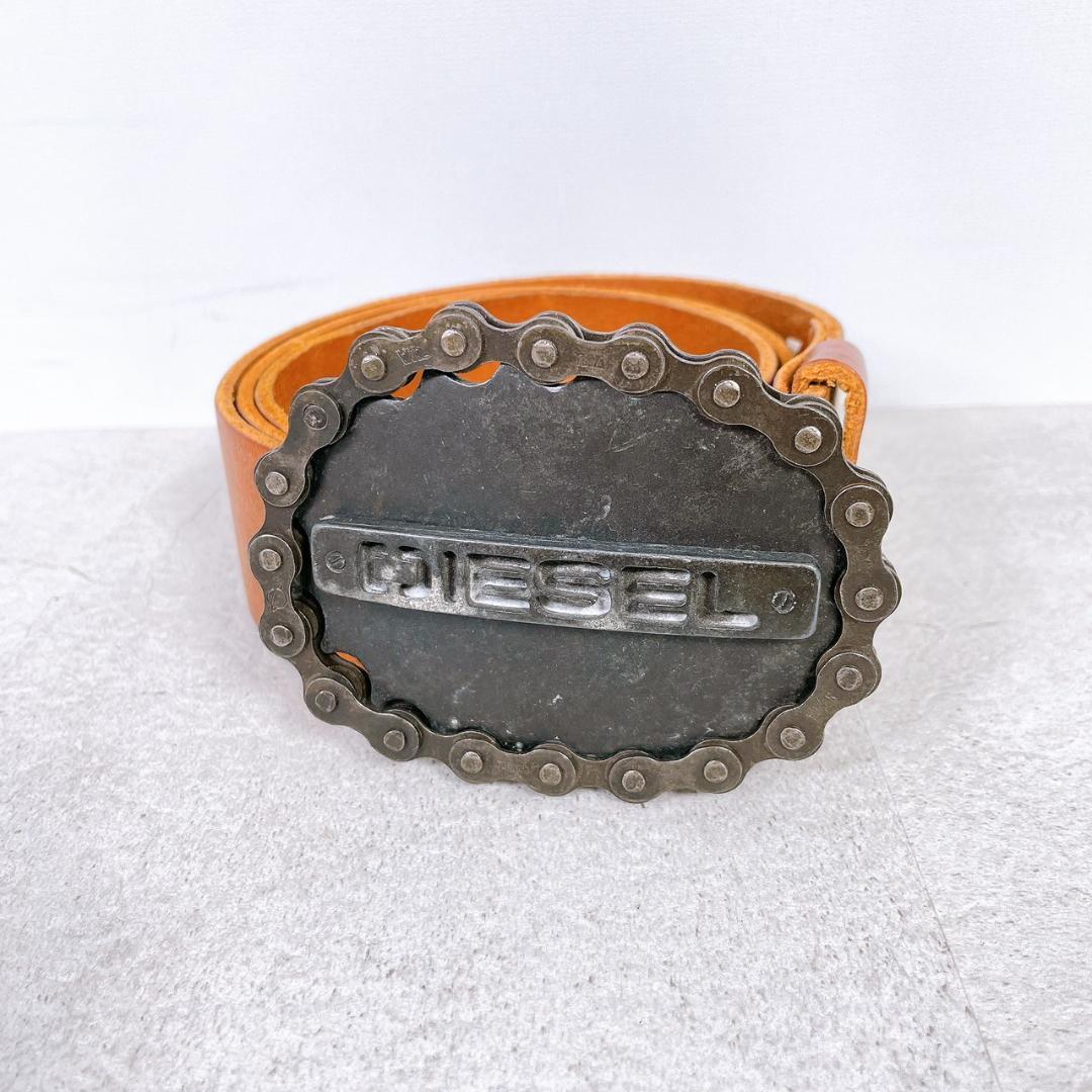 Yahoo!オークション - DESEL ディーゼル チェーンベルト レザー