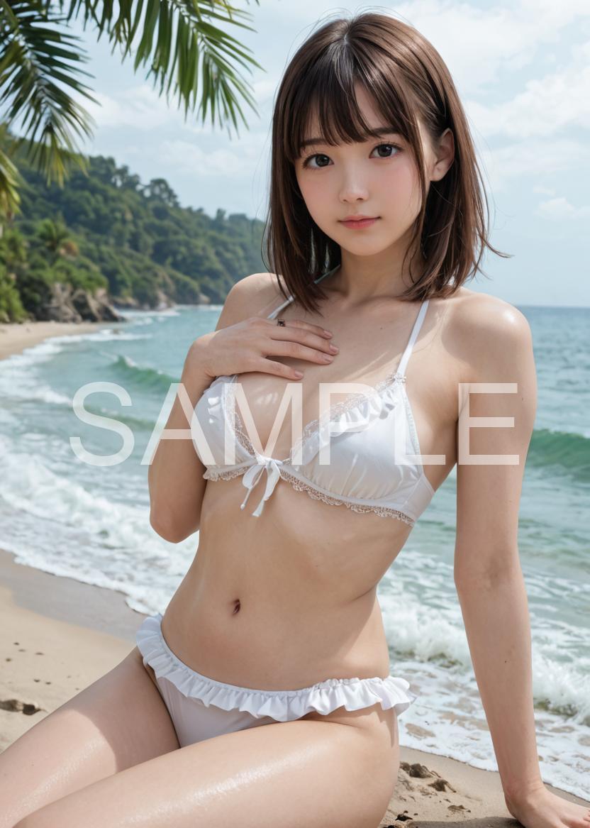 Yahoo!オークション - AI美女 89153 A4ポスター 1点物 高画質 セクシー...