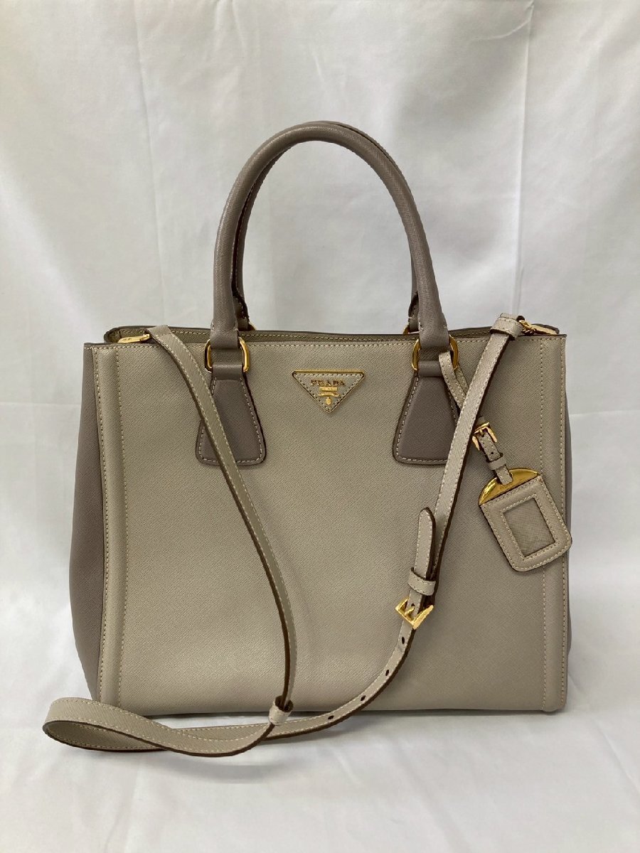 Yahoo!オークション - 美品 PRADA プラダ ガレリア サフィアーノ 2way...