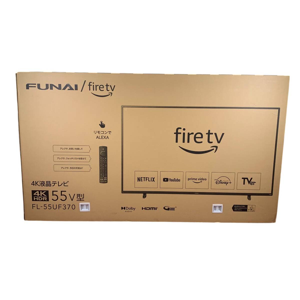 Yahoo!オークション - 『未使用品』FUNAI フナイ 55インチ 4K液晶テレ...