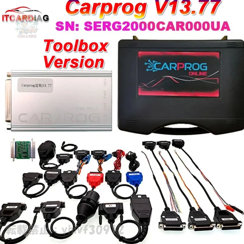 Yahoo!オークション - オンライン Carprog V13.77 フルアダプター SERG...