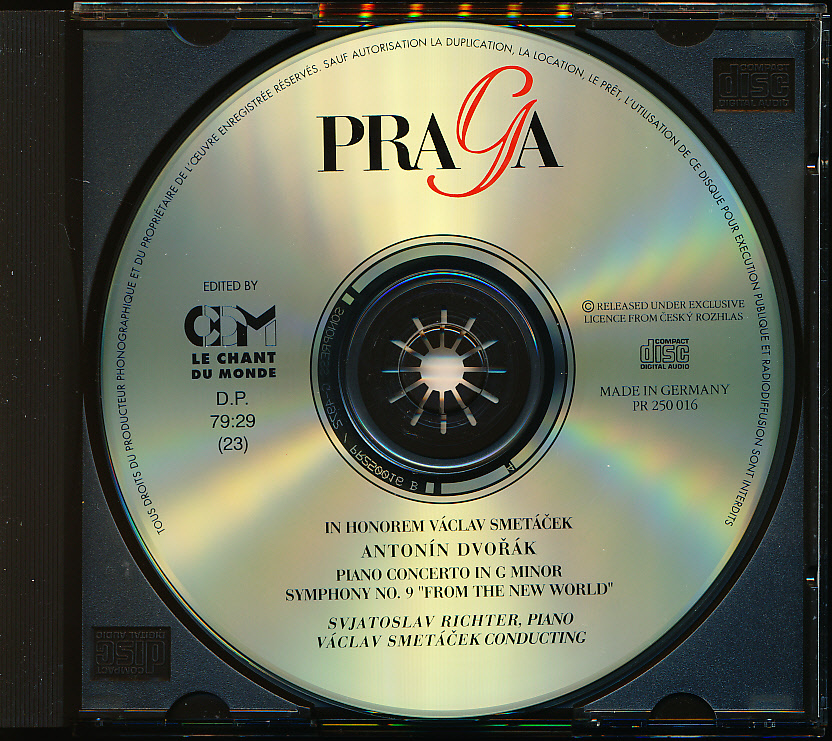 Yahoo!オークション - PRAGA ドヴォルザーク ピアノ協奏曲 交響曲No.9...