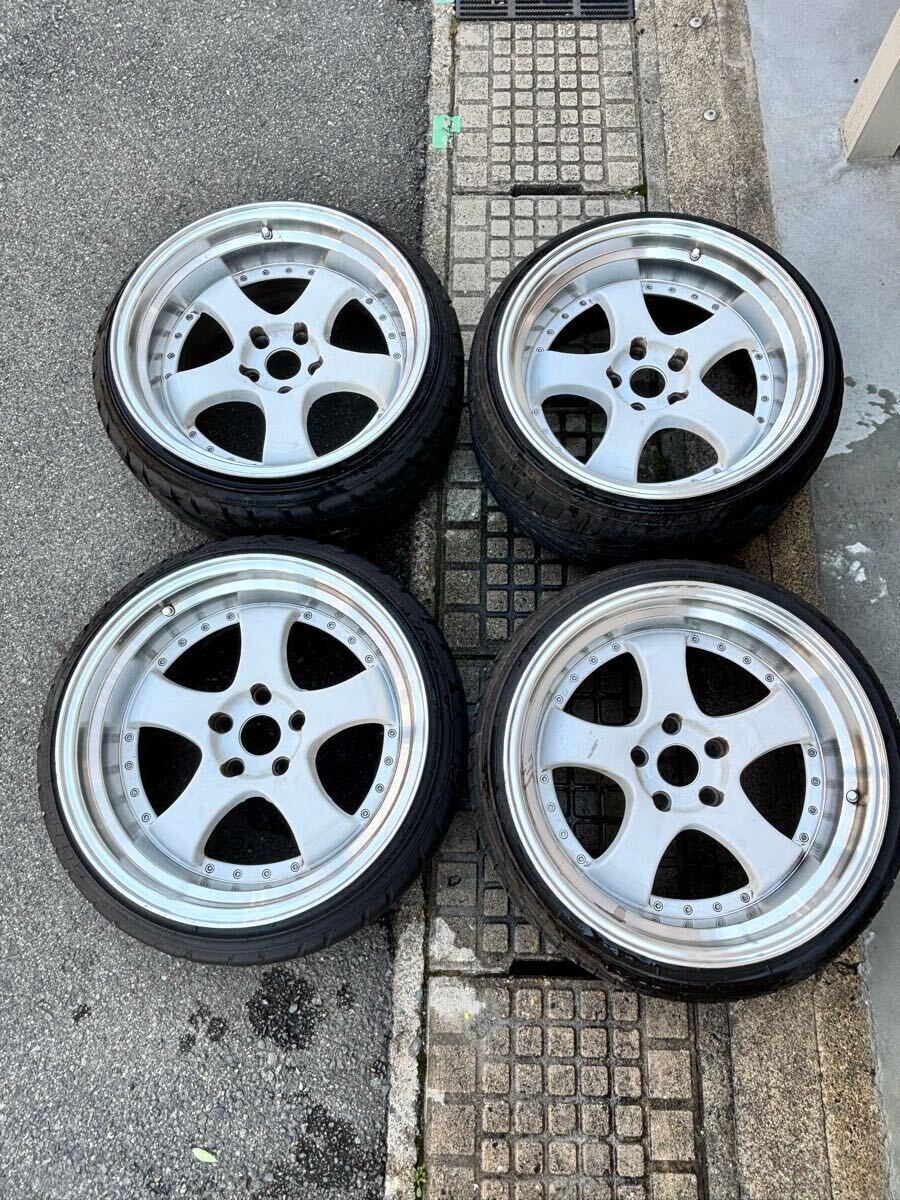 Yahoo!オークション - work マイスター風 18インチ 9.5j +25 114.3 5H ...