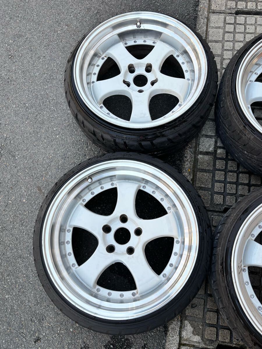 Yahoo!オークション - work マイスター風 18インチ 9.5j +25 114.3 5H ...