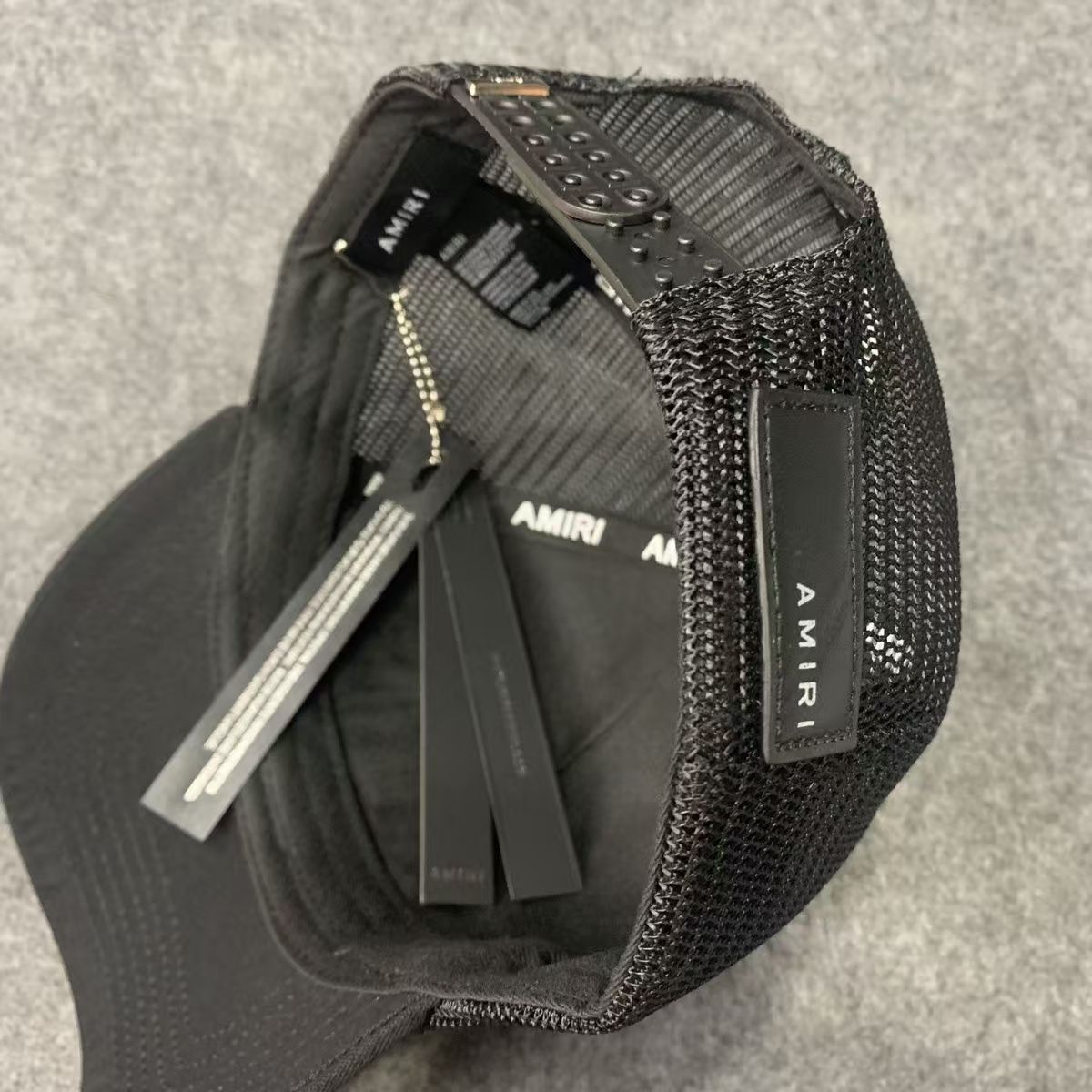 Yahoo!オークション - amiri アミリ 帽子 キャップ フリーサイズ ブラ...