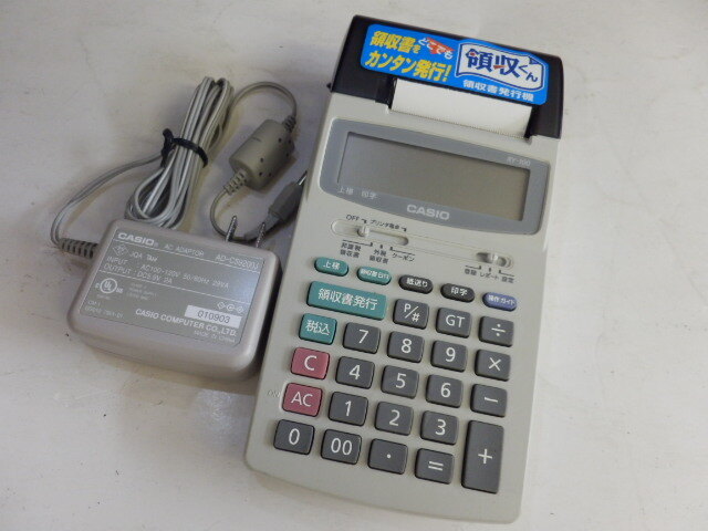 Yahoo!オークション - 5596 CASIO カシオ 領収くん ハンディタイプ 領...