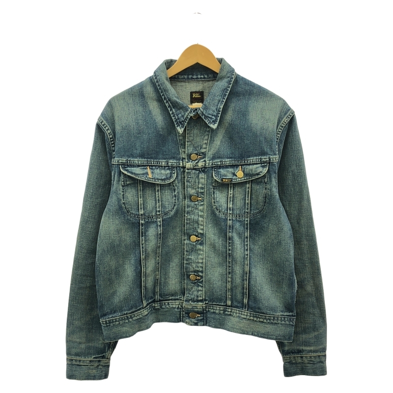 Yahoo!オークション - RRL LOT 271 デニムジャケット サイズL 袖口スレ...