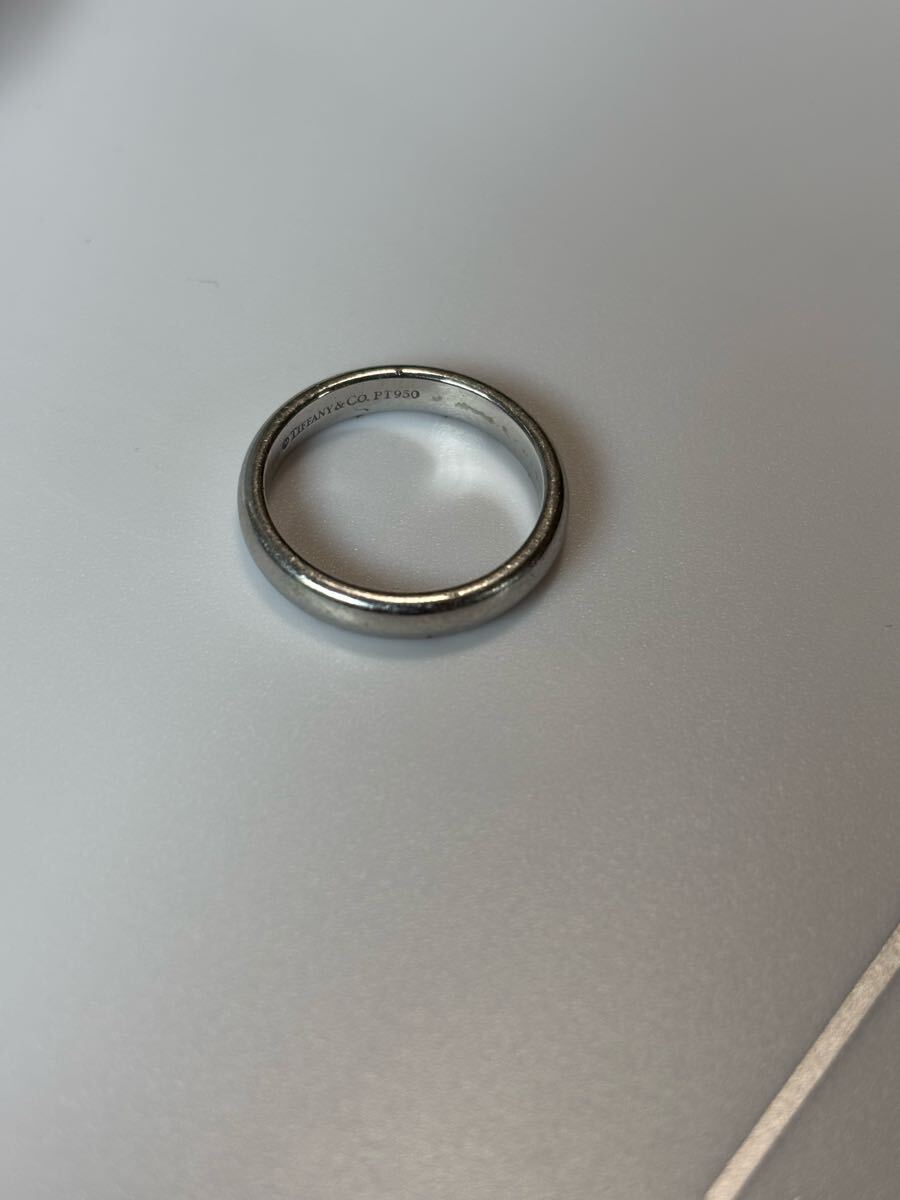 Yahoo!オークション - ティファニーPT950リング4.3g プラチナリング6号...
