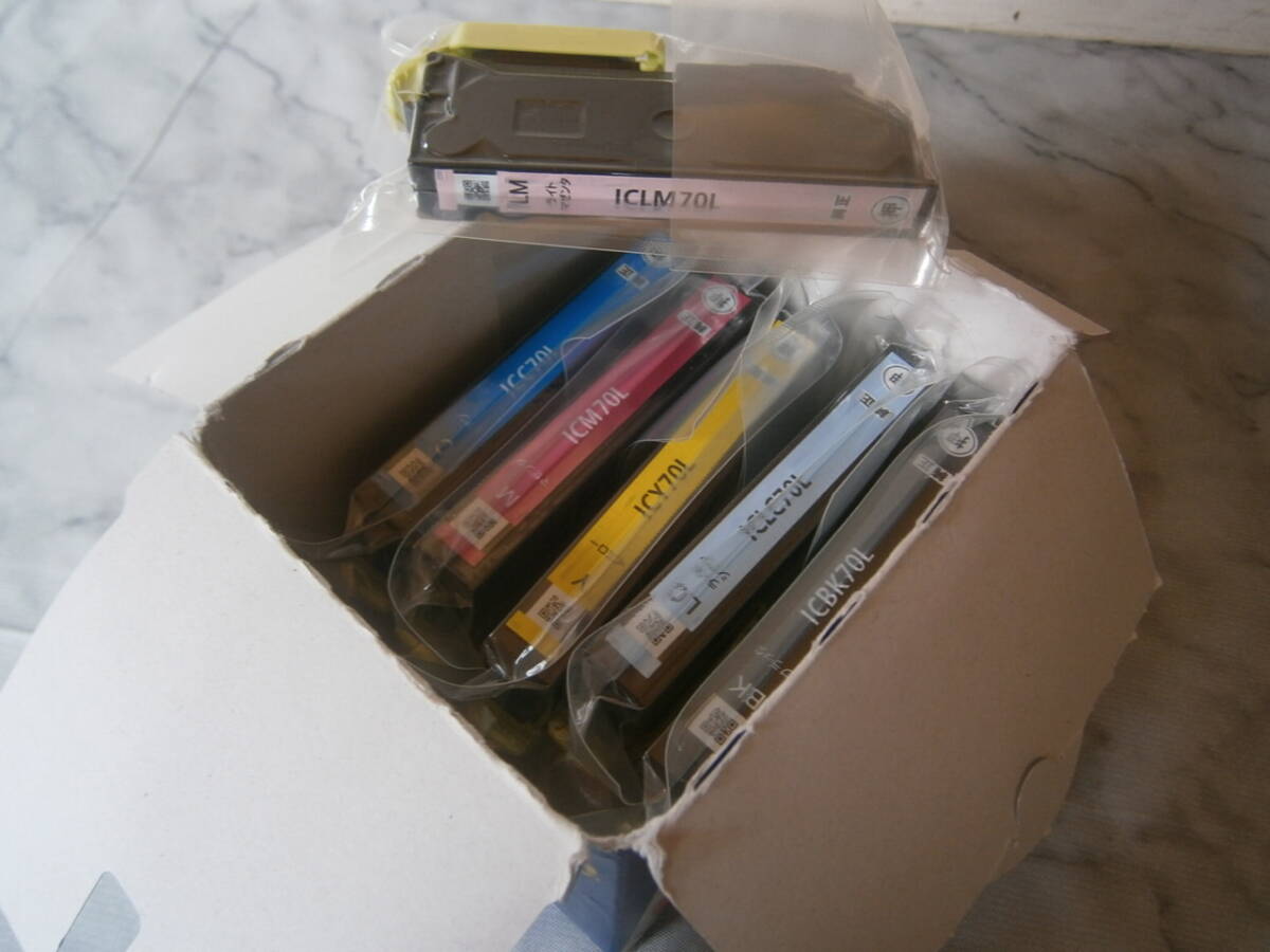 Yahoo!オークション - EPSON インク ICLM70L ICLC70L ICM70L ICBK70L ...