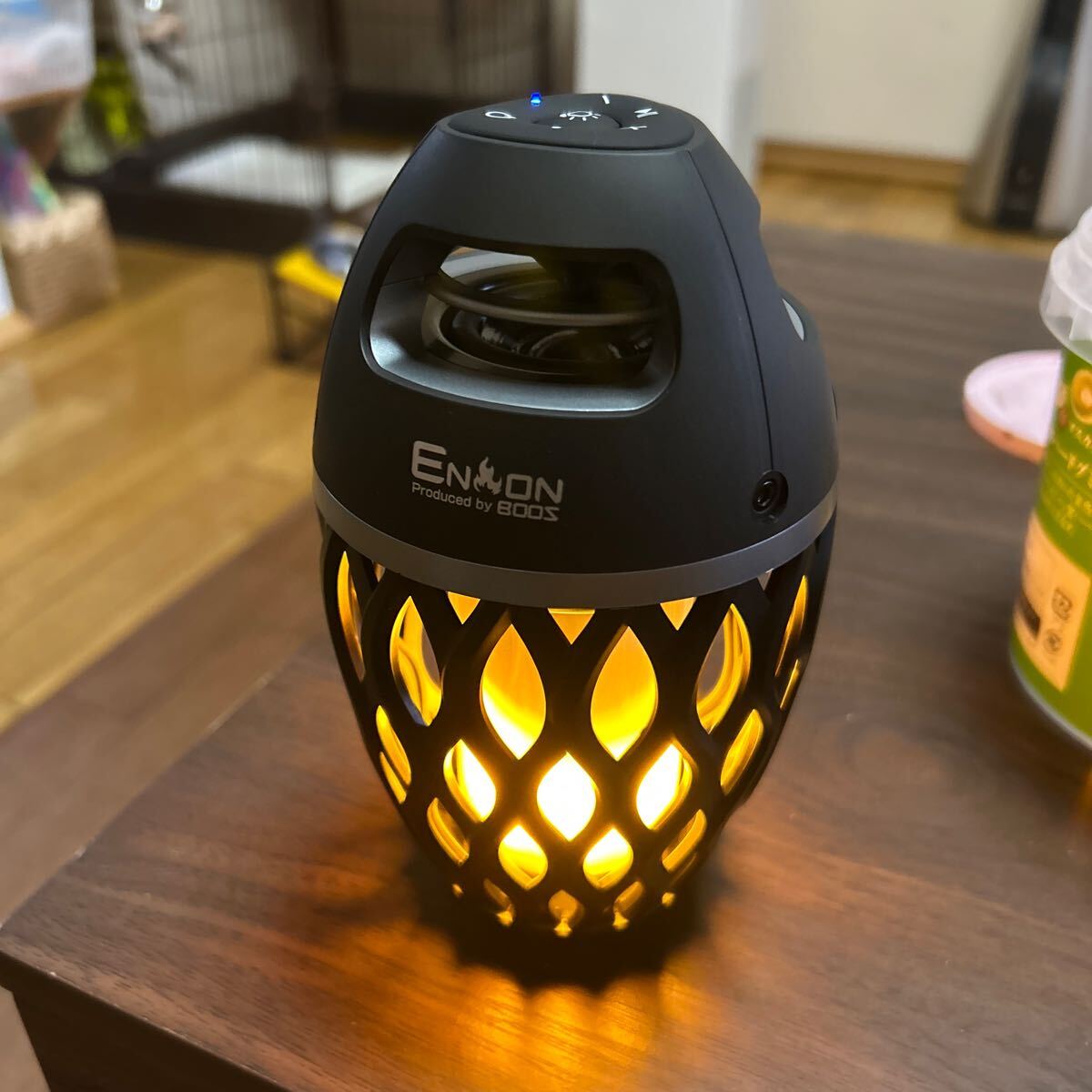 Yahoo!オークション - ブルートゥーススピーカー 炎音 HNB-RS1 ブラッ...