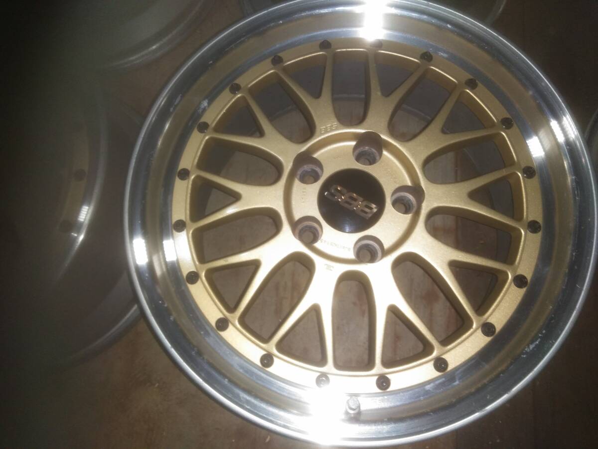 Yahoo!オークション - BBS LM 17インチ ゴールドディスク F 8J +45 R 9...