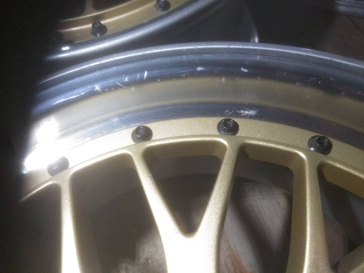 Yahoo!オークション - BBS LM 17インチ ゴールドディスク F 8J +45 R 9...
