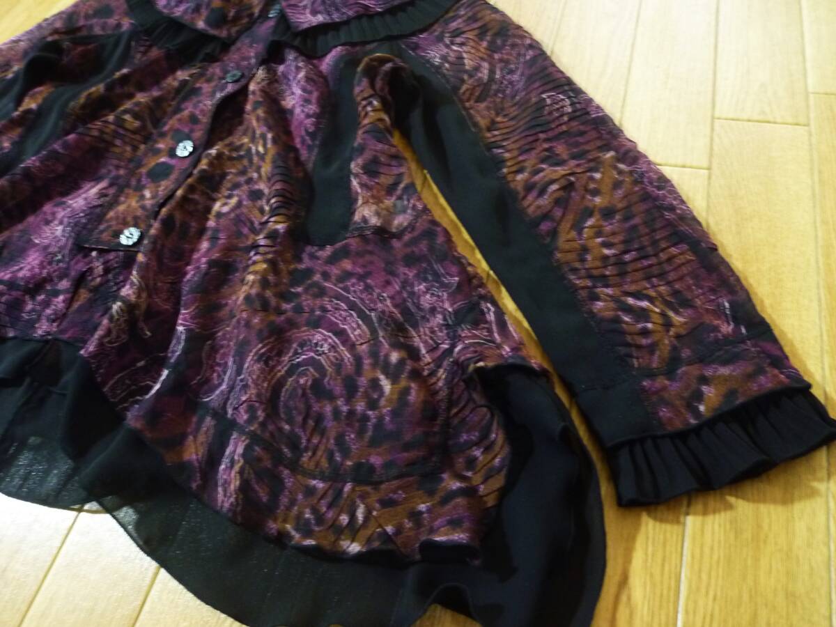 Yahoo!オークション - E-clat エイココンドウ EIKO KONDO シフォン プ...