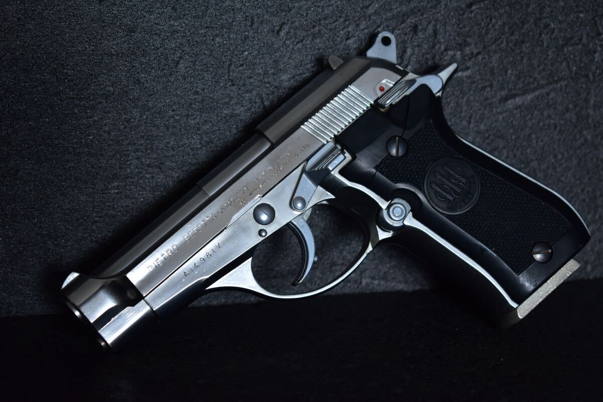 Yahoo!オークション - マルシン ベレッタ M84 INOX シルバー 固定スラ...