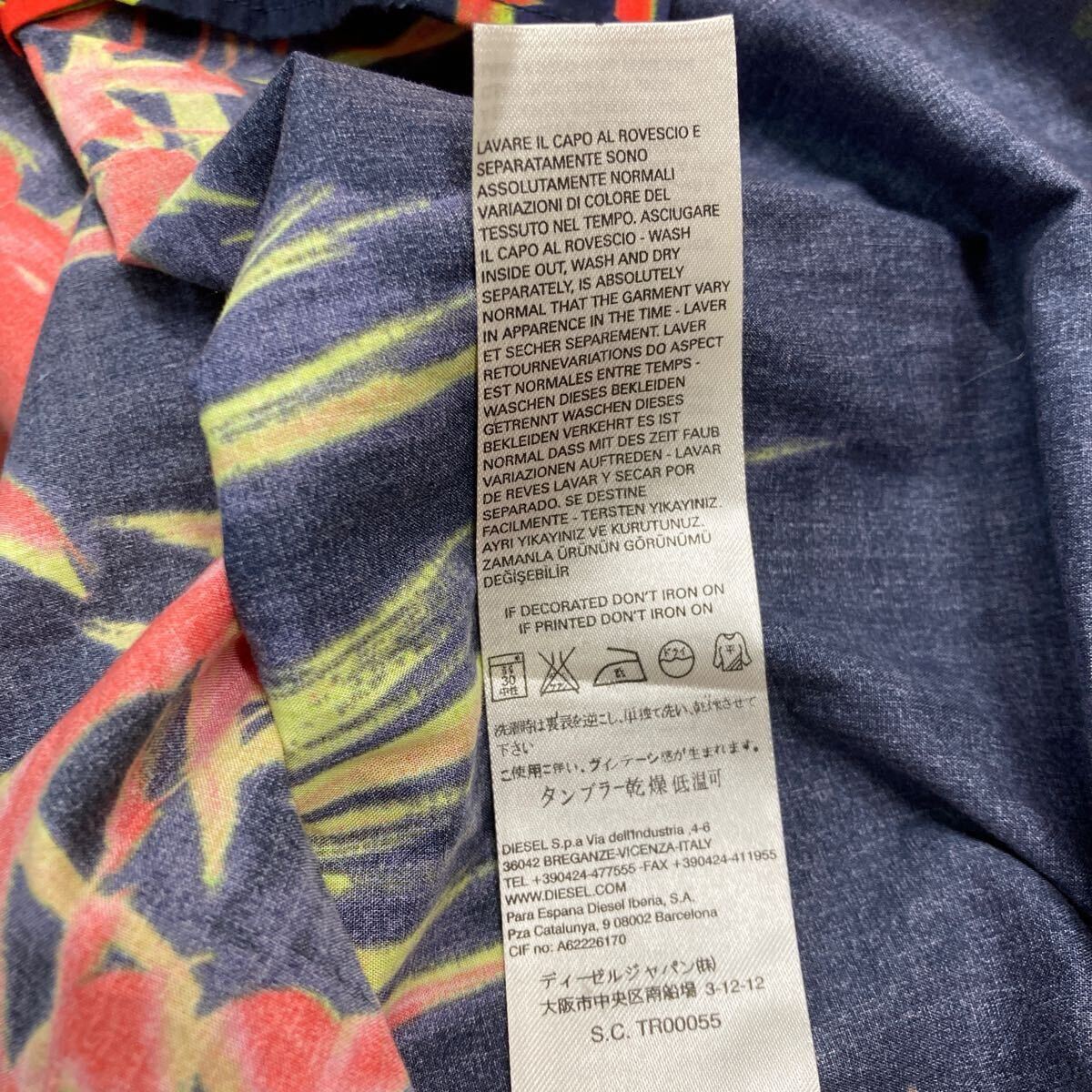 Yahoo!オークション - N45 3P-250507-11 DIESEL ディーゼル アロハシャ...