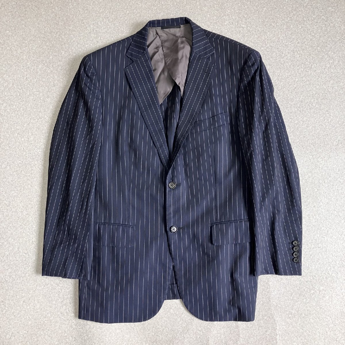 PAUL STUART ポールスチュアート スーツ セットアップ ジャケット パンツ Loro Piana 紳士 日本製 ネイビー sizeBB5/AB6 メンズ 1.13kg(男性用)｜売買 ...