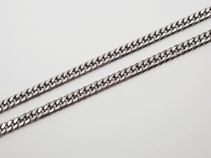 Yahoo!オークション - Pt850 プラチナ ネックレス 喜平 キヘイ W6面 実...