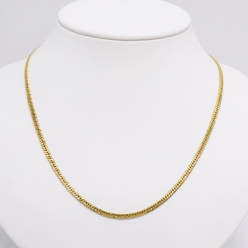 Yahoo!オークション - K18 750 喜平 ダブル 6面 金 ネックレス 45cm 約...