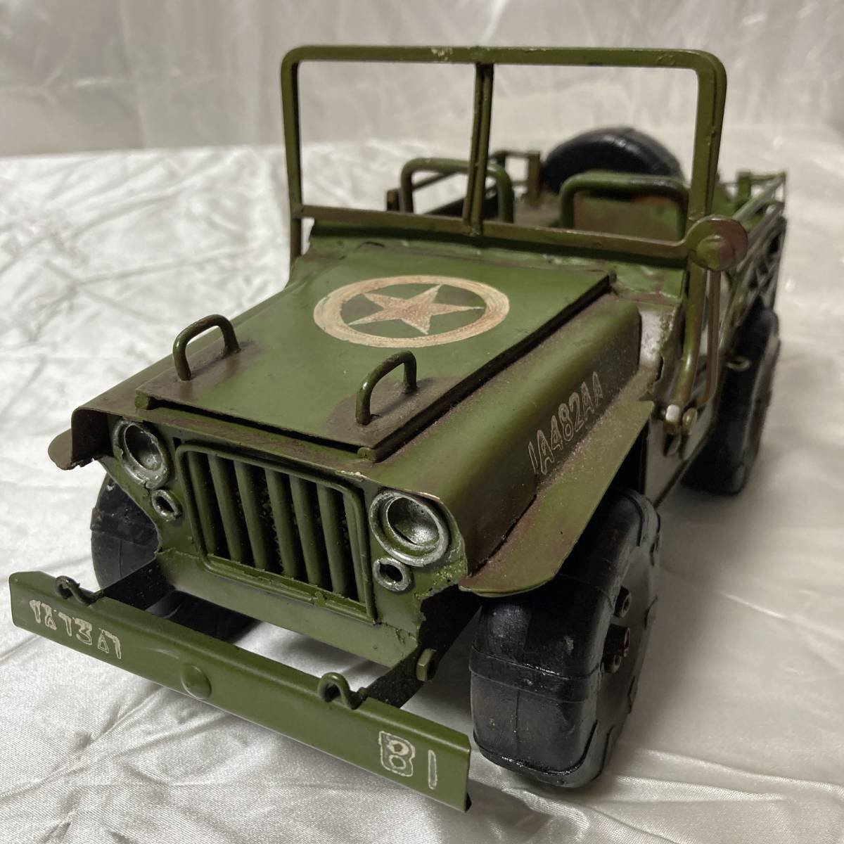 Yahoo!オークション - SK Jeep 軍用車 ミリタリー ミニカー 緑 グリー...