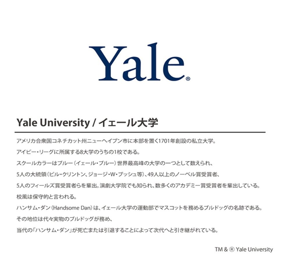 Yahoo!オークション - SALE YALE イェールオフィシャルライセンスTシャ...