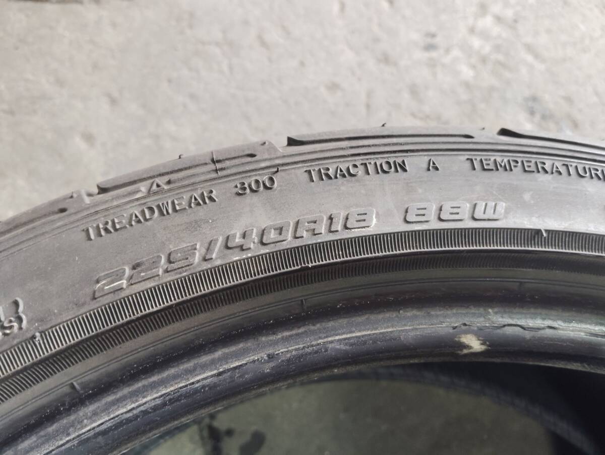 Yahoo!オークション - 225/40R18 DUNLOP DIREZZA DZ101 21年製 4本 86...