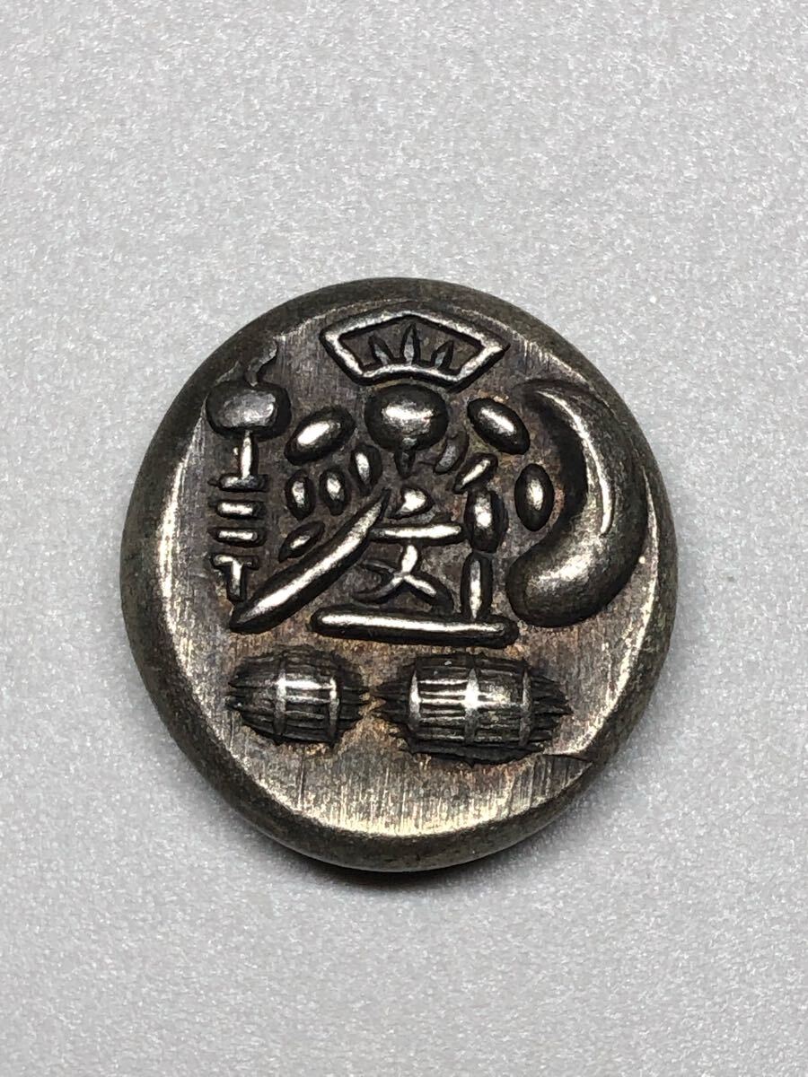 Yahoo!オークション - 21 古銭 文政豆板銀 両面大黒 6.07g