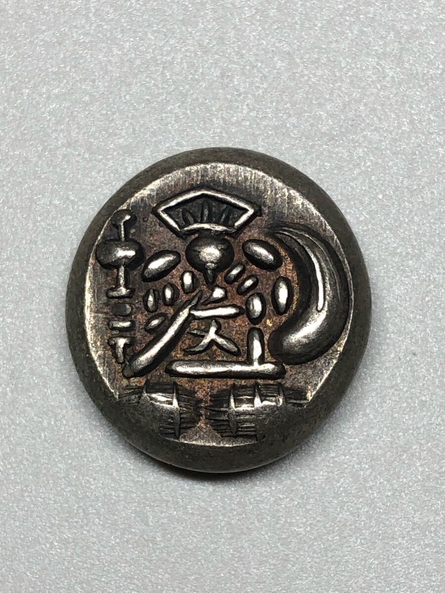 Yahoo!オークション - 21 古銭 文政豆板銀 両面大黒 6.07g