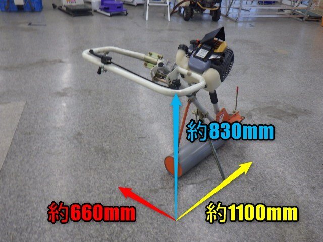 Yahoo!オークション - 岡山 大島農機 水田溝切機 M140 リコイル 歩行型...
