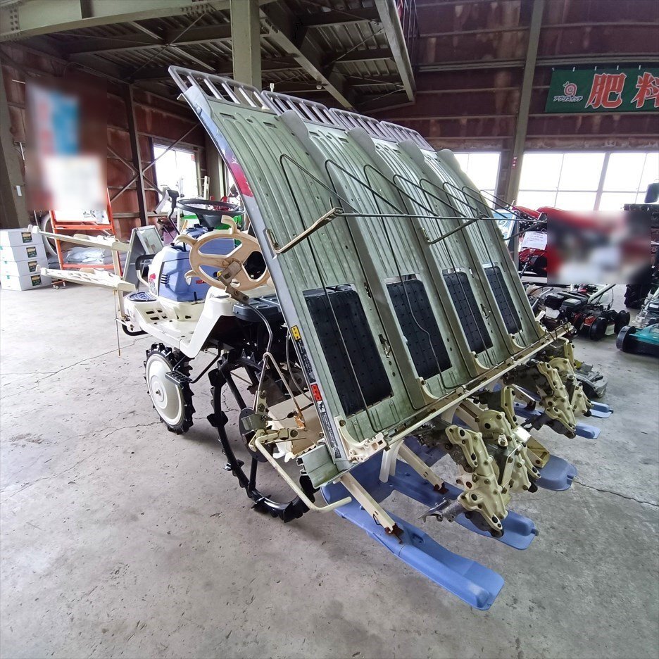 Yahoo!オークション - 岩手 前沢 三菱 4条植え 田植機 LV4 マイレディ ...