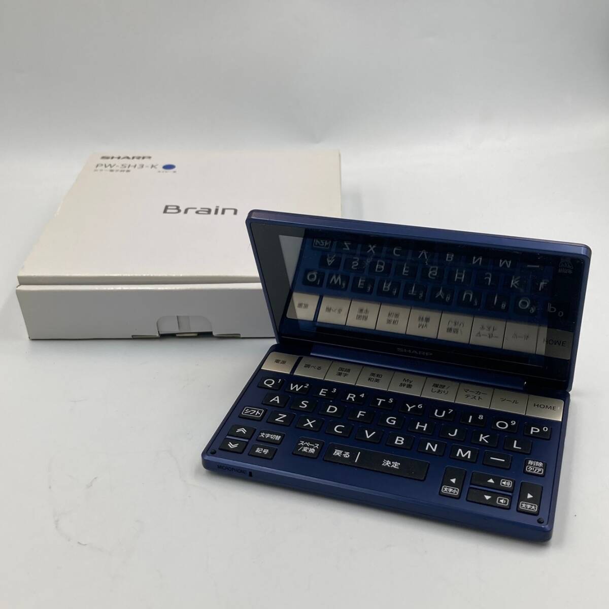 Yahoo!オークション - 動作確認済 Brain カラー電子辞書 SHARP PW-SH3-...