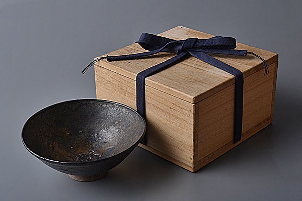 Yahoo!オークション - t-u702【和み】茶道具 宋時代 黒釉灰被天目茶碗 ...
