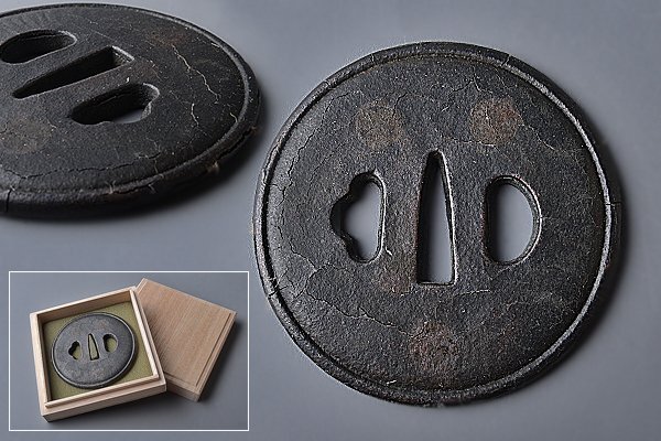 Yahoo!オークション - u704【和み】刀剣美術 時代丸鍔 検 刀装具日本刀...