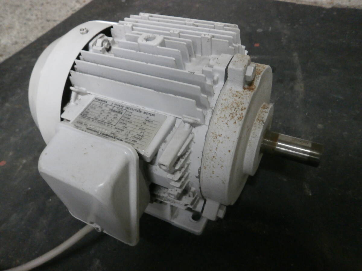 Yahoo!オークション - 東芝 3PHASE 200V 3相 1.5kw インダクションモー...